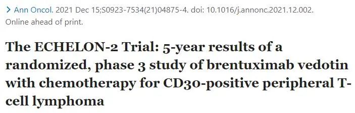 BV+CHP治疗CD30+ PTCL的5年随访结果发表_医学界-助力医生临床决策和职业成长